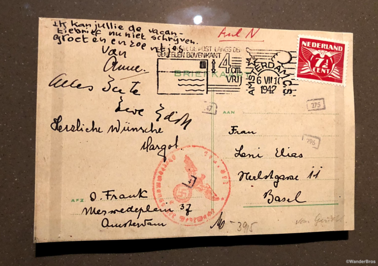 Anne Frank letter | WanderBros