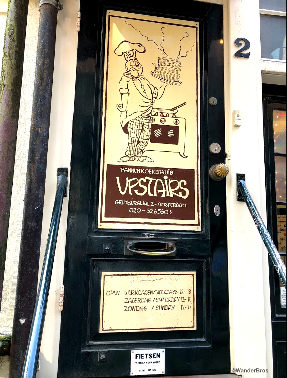 Upstairs pancakes door | WanderBros